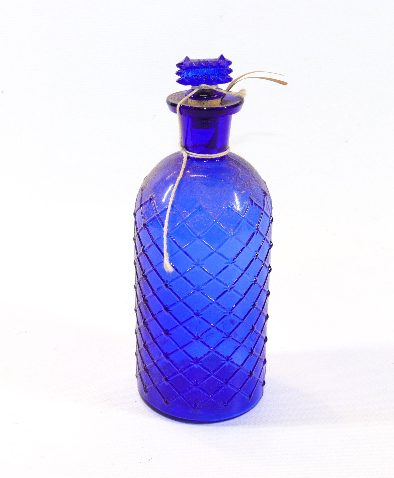 Quilted Cobalt Blue Poison Bottle