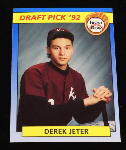 FRONT ROW 1992 DEREK JETER DRAFT PICK CARD - Aug 15, 2021 | Hartzell's ...