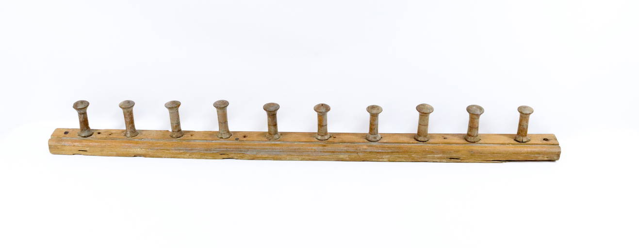 Antique Wooden Peg Rack