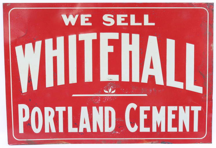 VINTAGE TIN ADVERTISING SIGN - Oct 19, 2021 | Hartzell's Auction ...