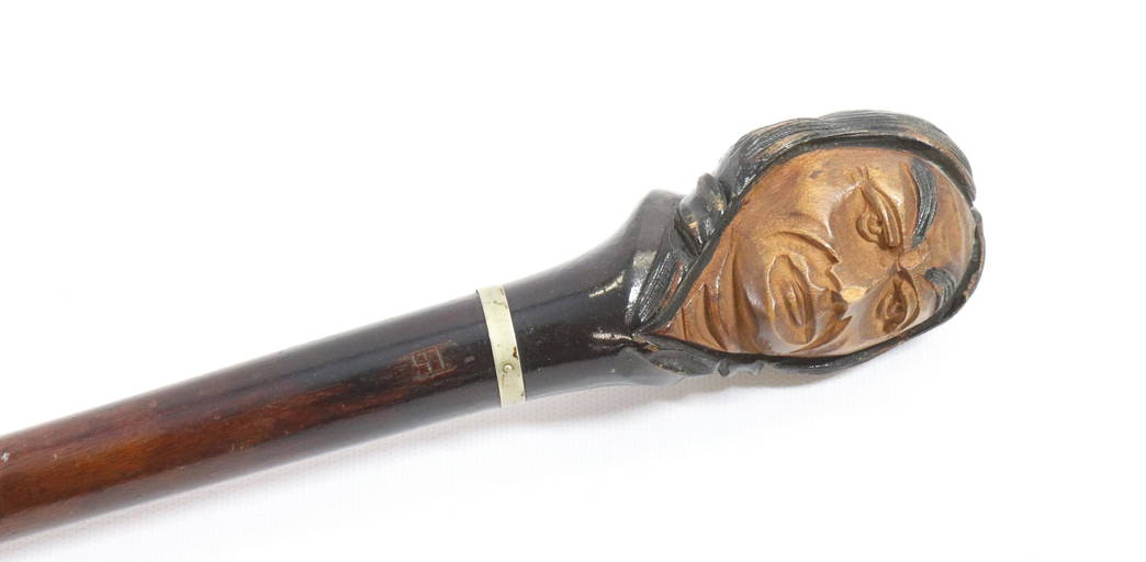 CARVED NATIVE AMERICAN CANE (#0700) on Mar 26, 2022 | Hartzell's ...