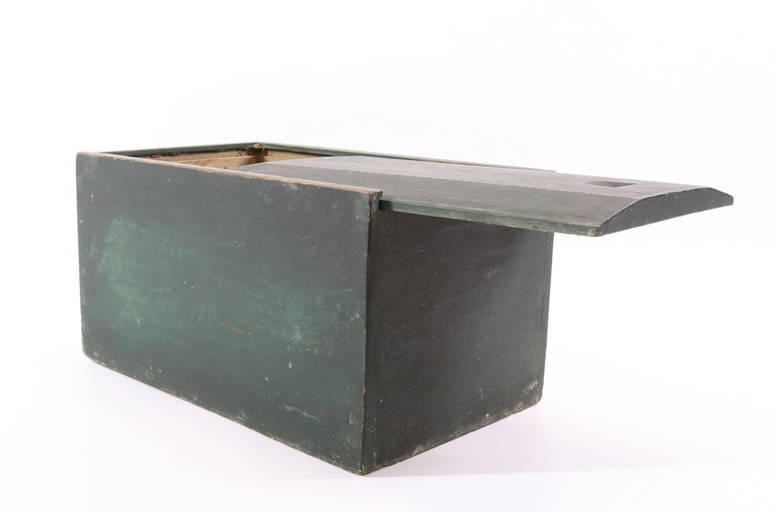 Painted Wooden Slide Lid Box