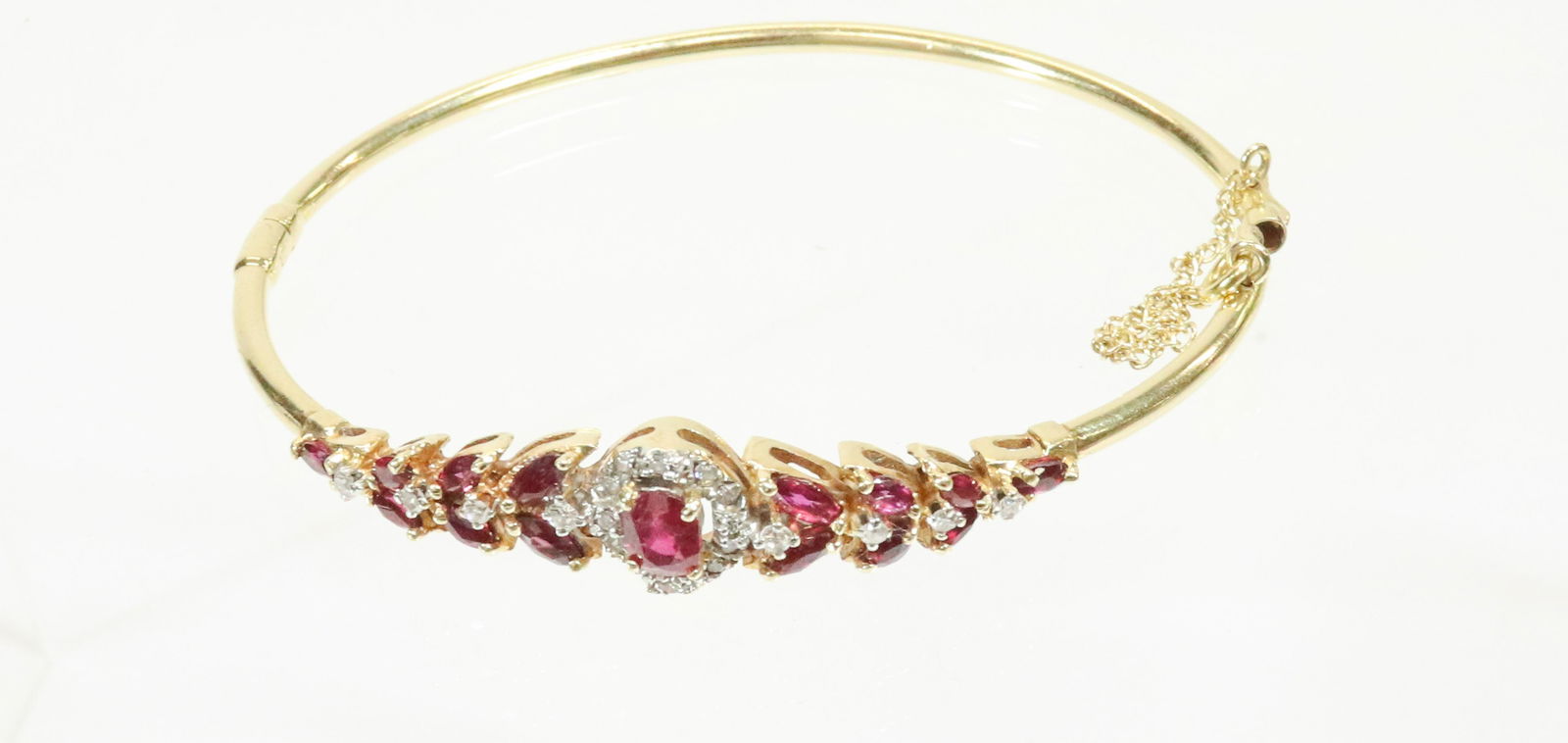 14K RUBY DIAMOND BANGLE - Nov 04, 2022 | Hartzell's Auction Gallery ...