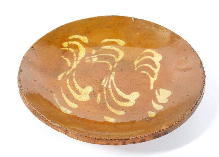 REDWARE SLIP-GLAZED PIE PLATE (#0264) on Nov 19, 2022 | Hartzell's ...