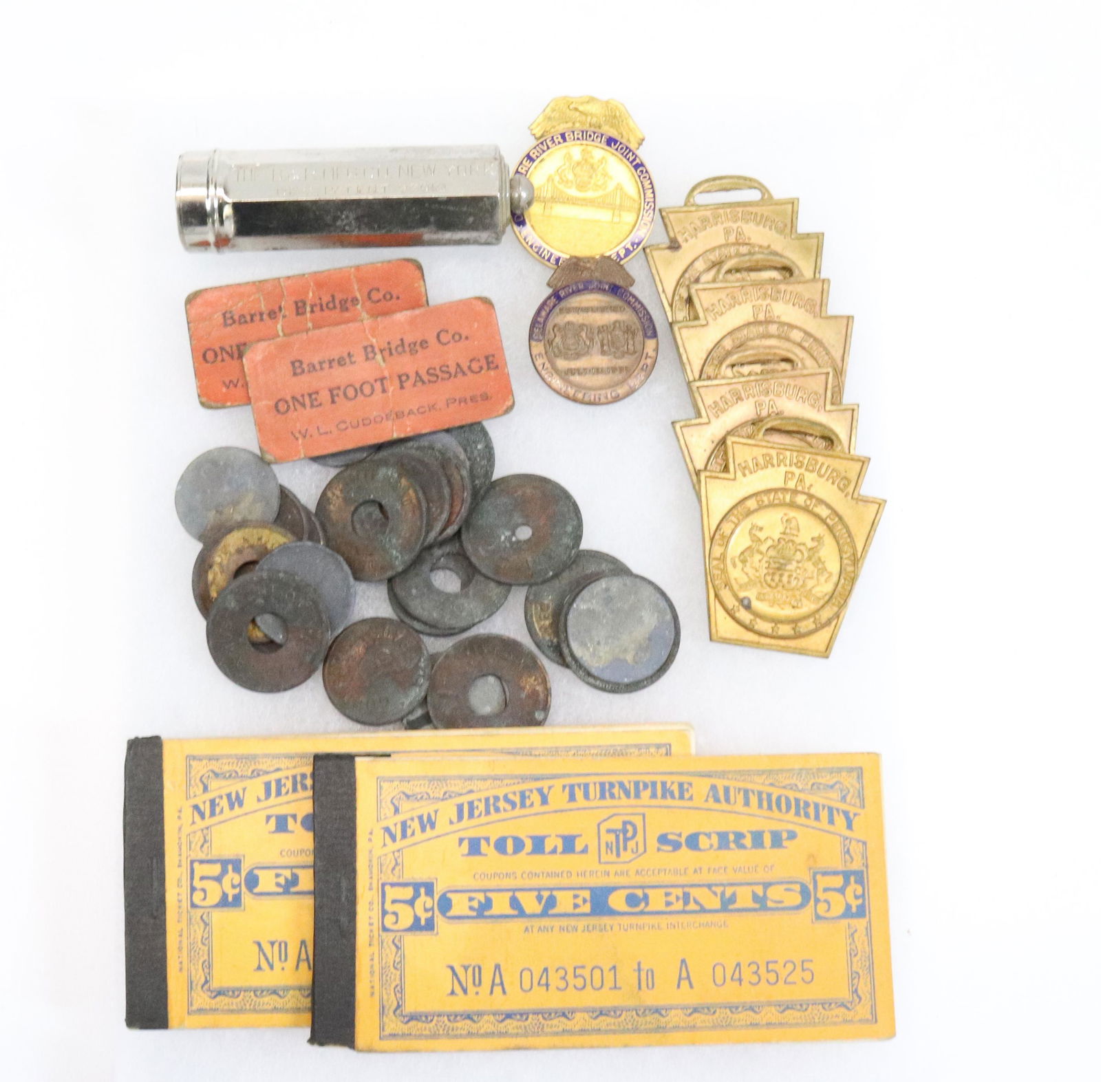 LOT OF VINTAGE TOKENS AND BADGES - Jan 16, 2023 | Hartzell's Auction ...