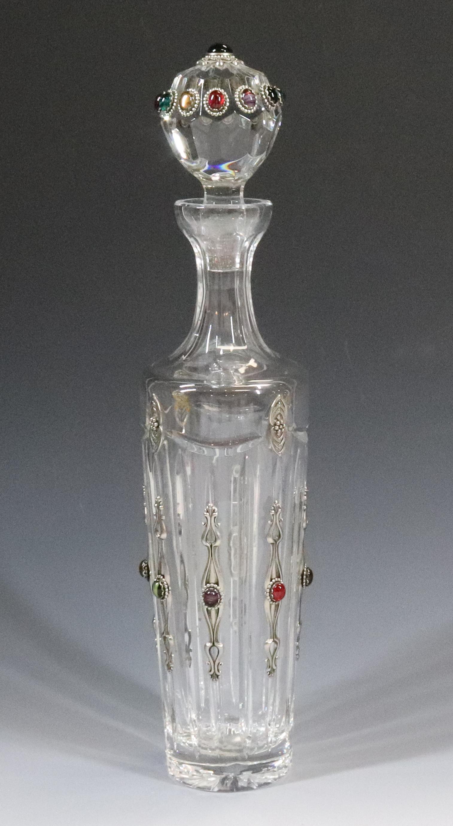 ANN CICHON CUT GLASS JEWELED DECANTER (#0032) on Jan 23, 2023 ...