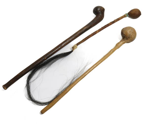 Lot Of Native American War Clubs