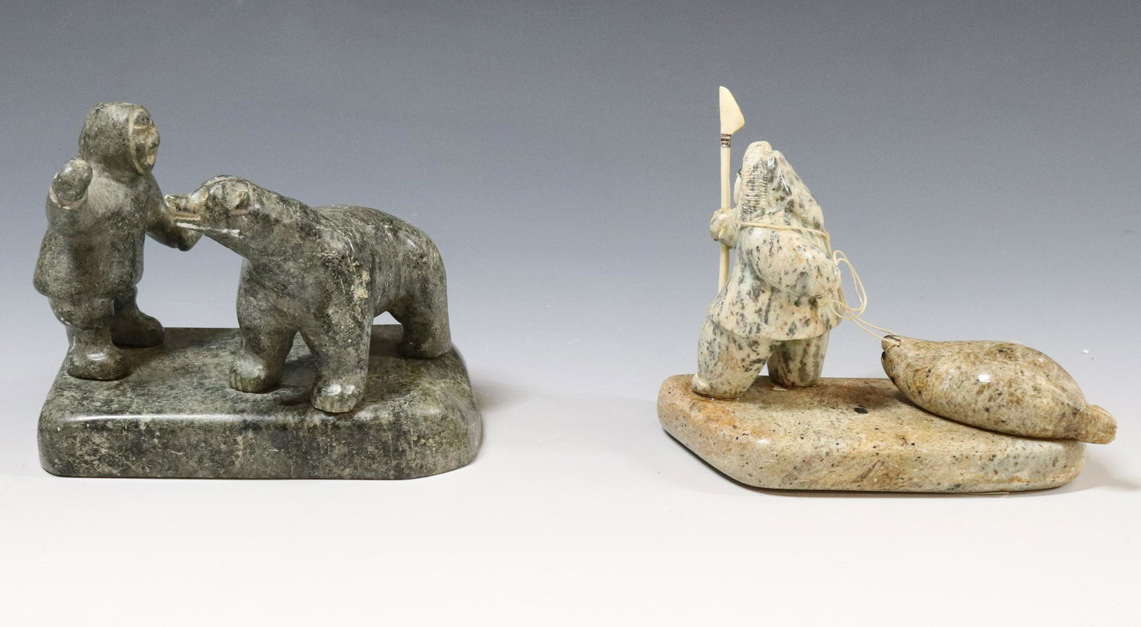 (2) Inuit Stone Carvings
