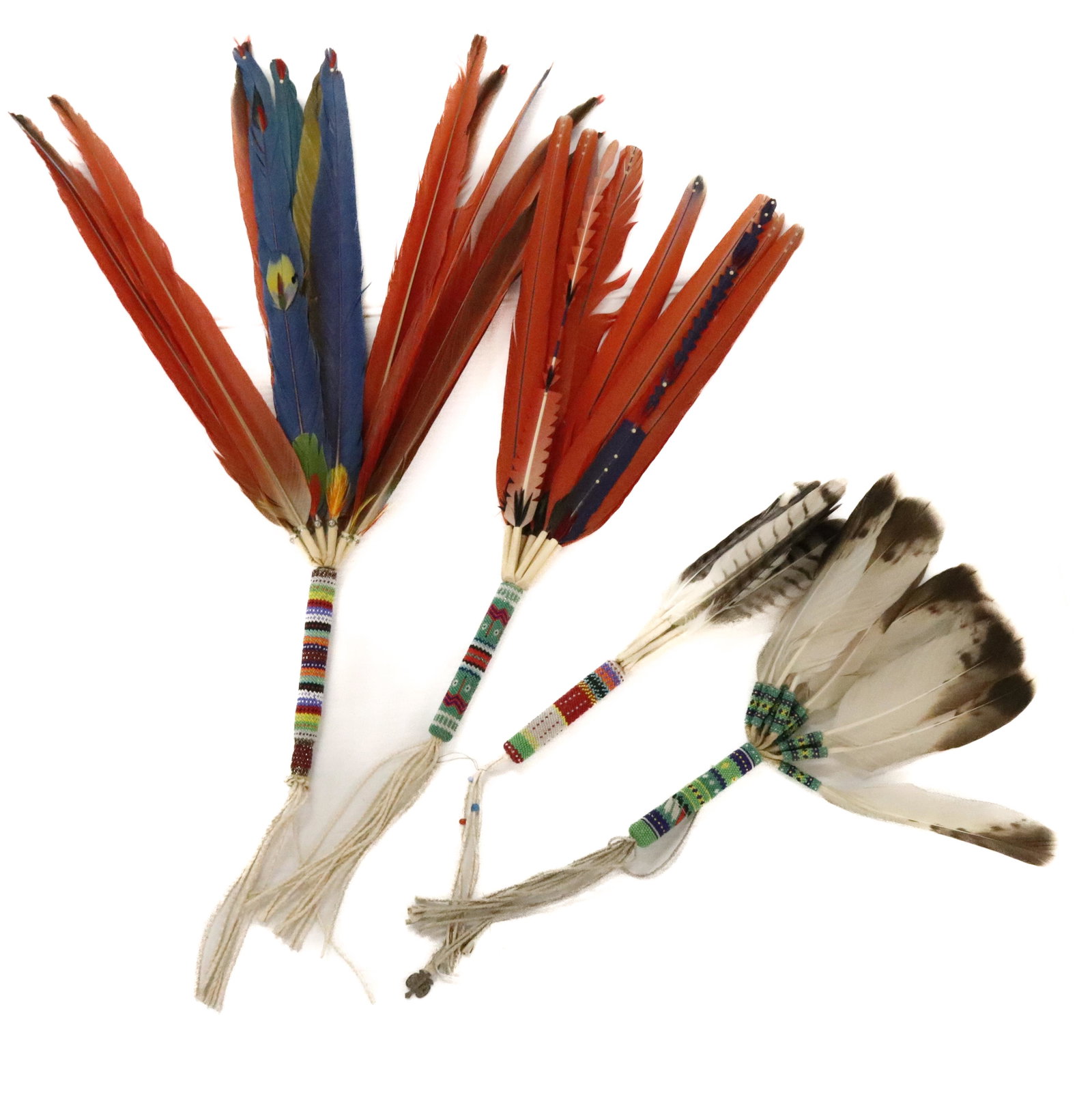 LOT OF NATIVE AMERICAN BEADED FANS - Mar 26, 2023 | Hartzell's Auction ...