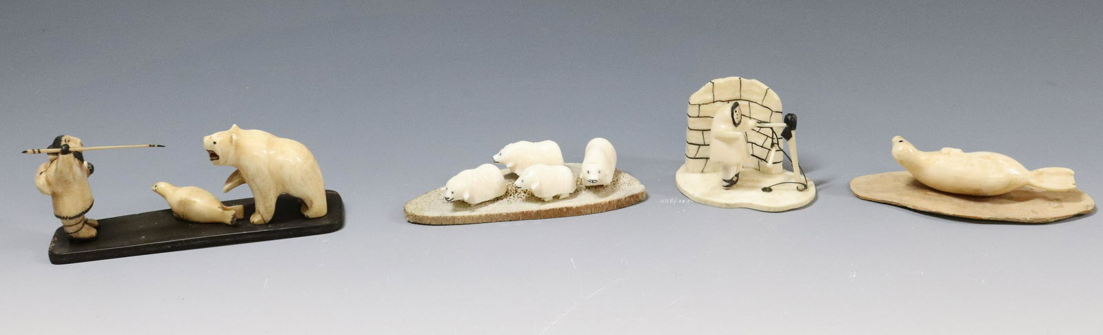 Lot Of Inuit Bone Carvings