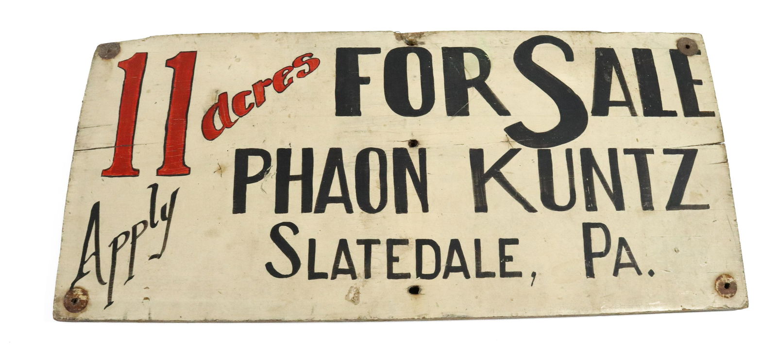 Painted Wooden For Sale Sign