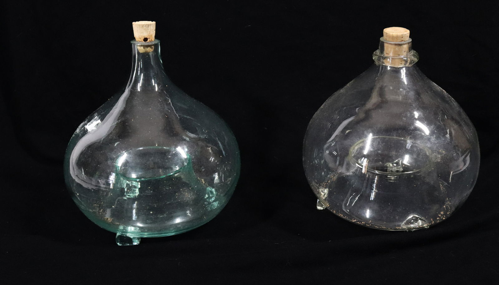 (2) Blown Glass Fly Catchers