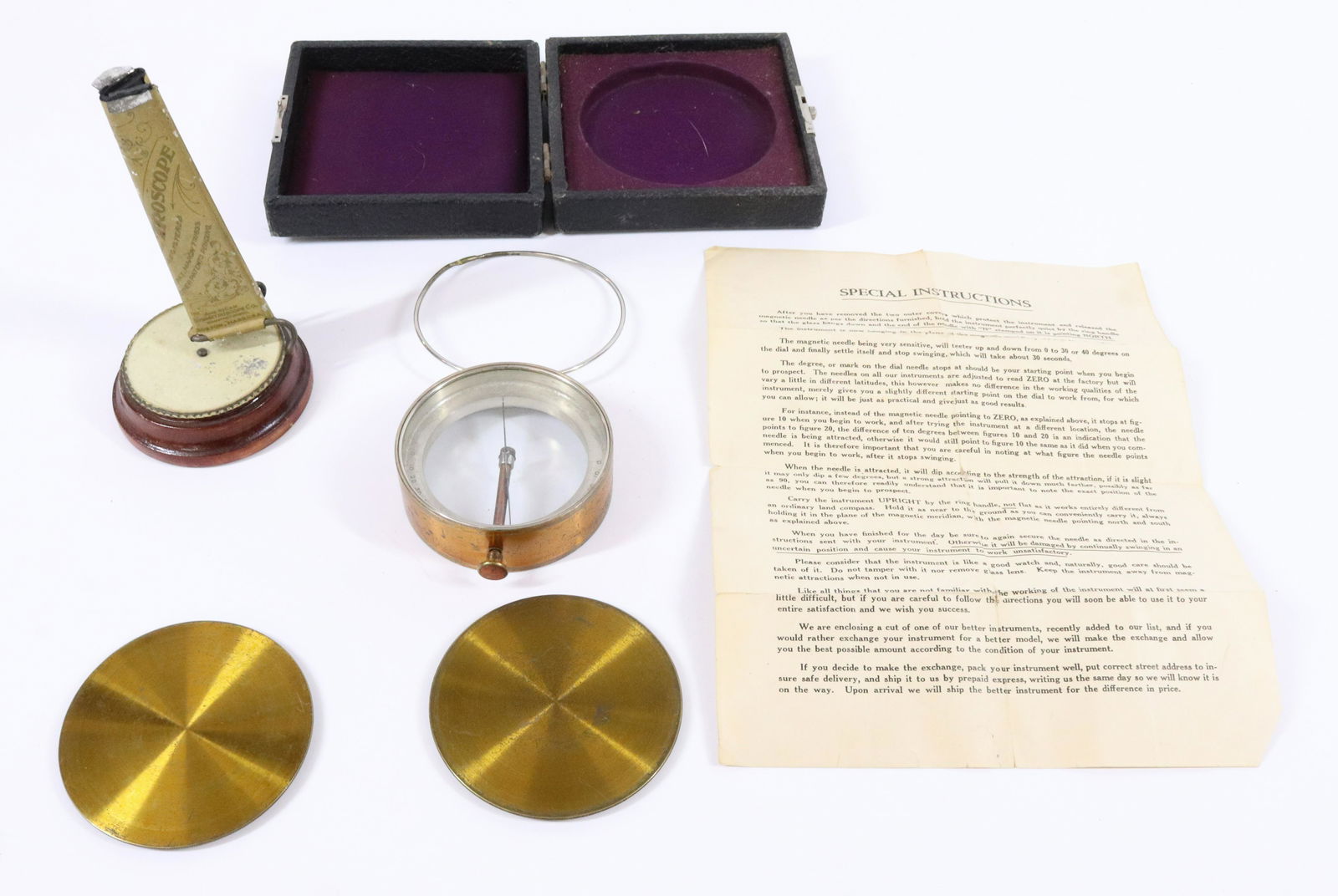 Vintage Hanging Vertical Compass And Symmetroscope Auction