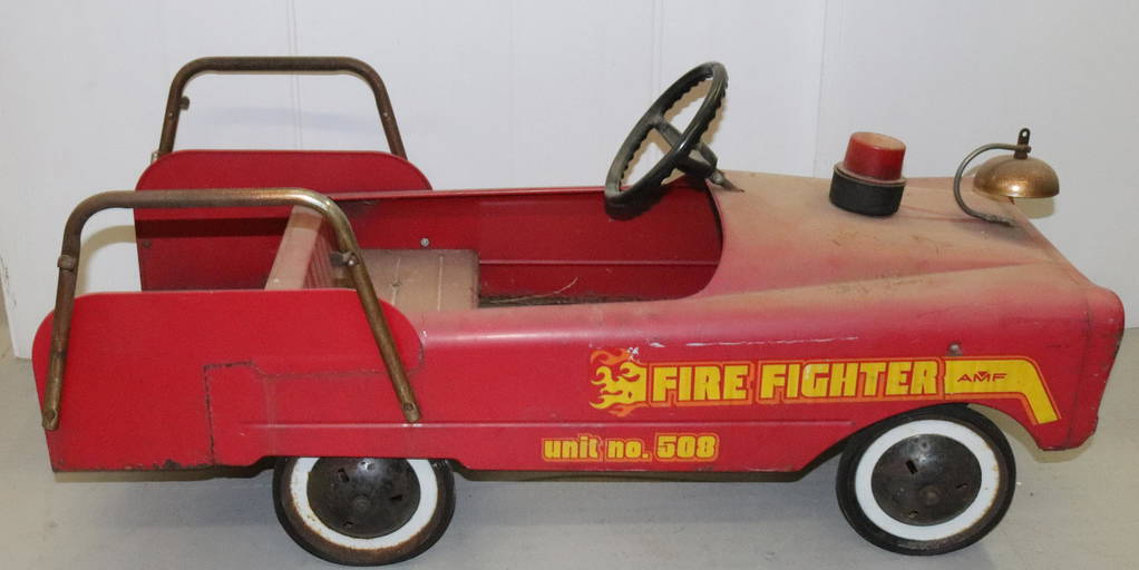 Vintage Fire Fighter Pedal Car
