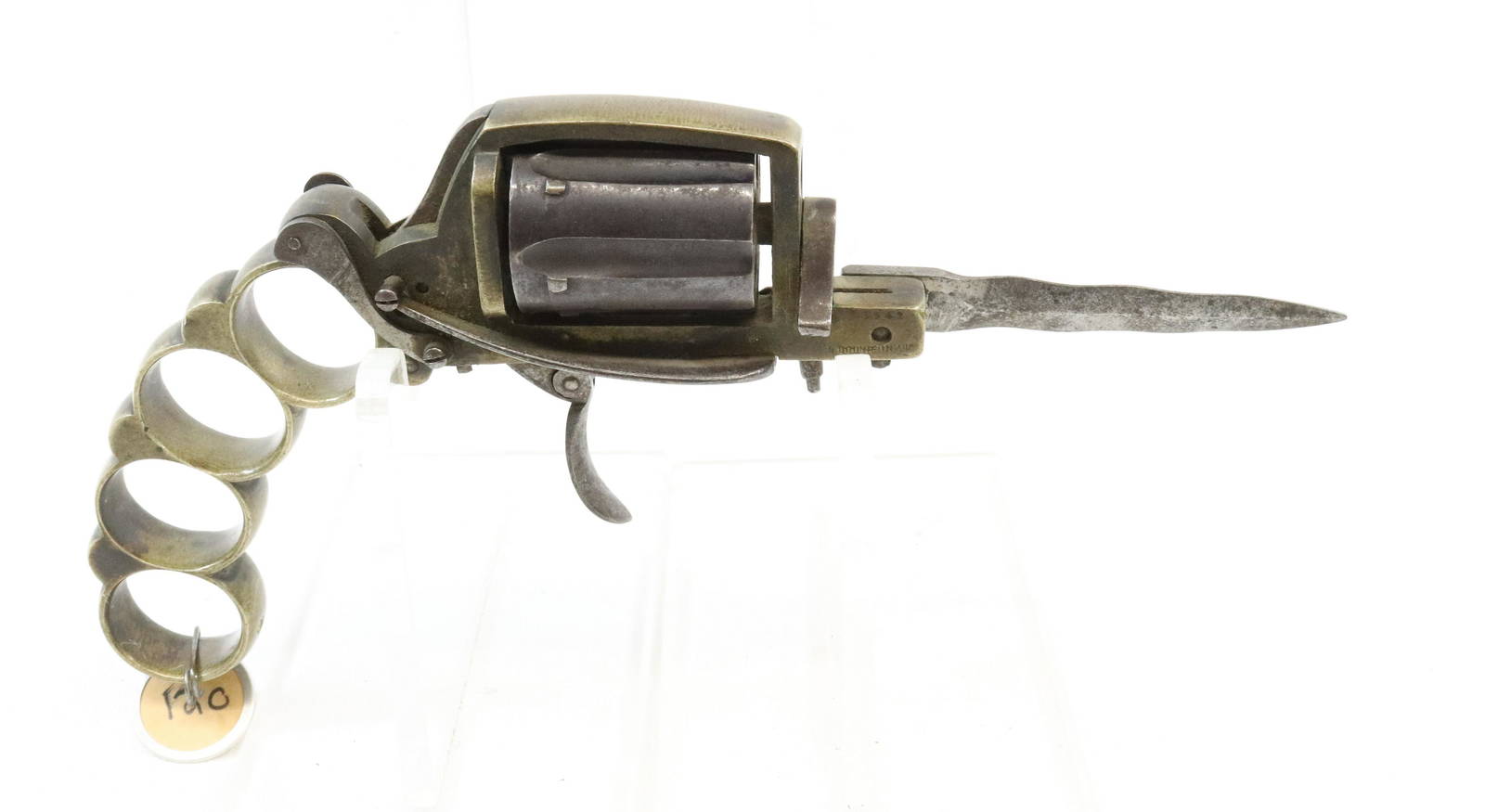 Dolne Apache Double Action Pinfire Knife Revolver Auction