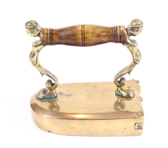 Early Brass Danish Box Iron
