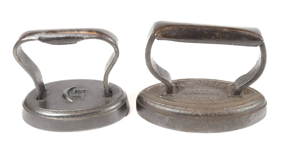 (2) Early Cap Irons