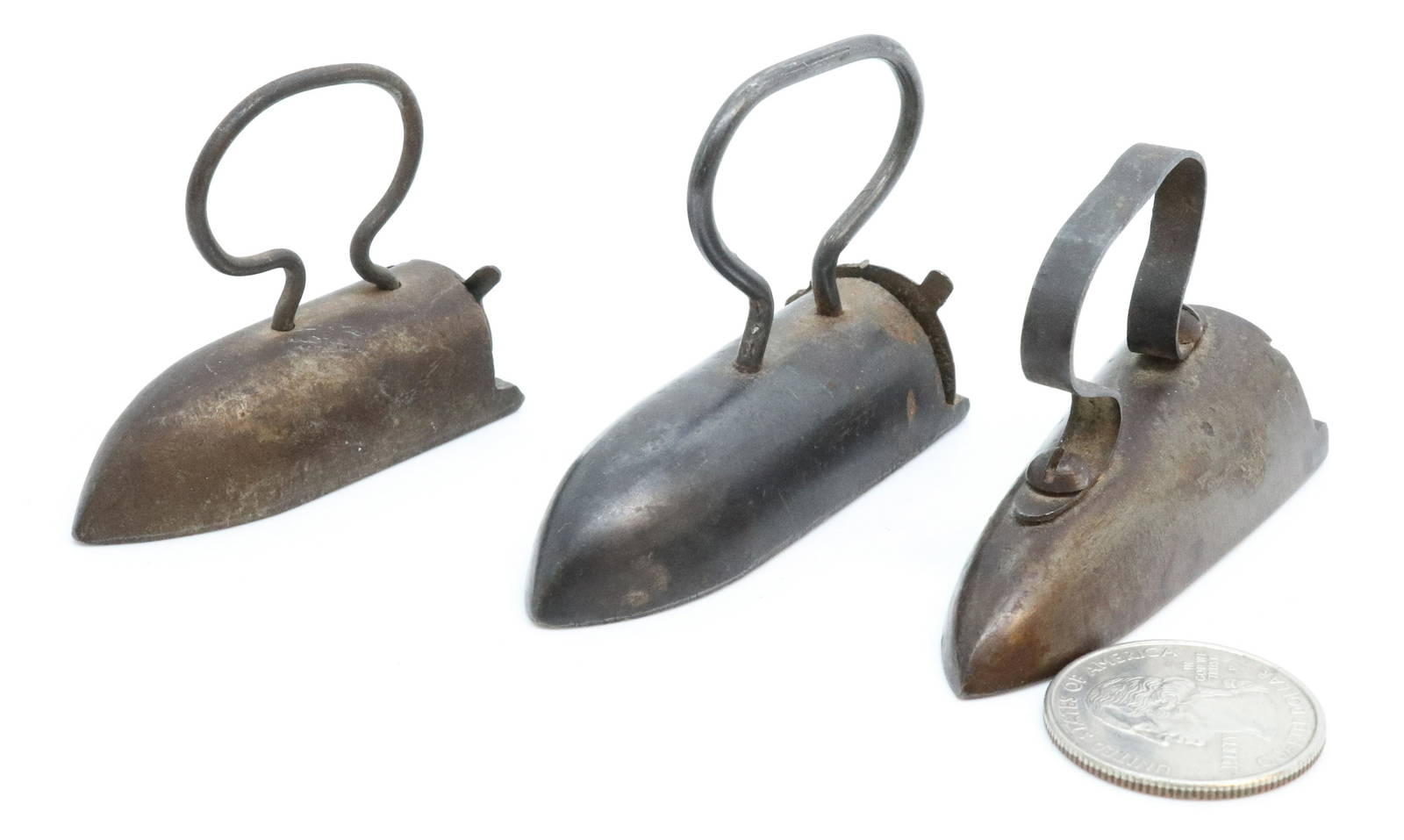 (3) Miniature Ox Tongue Irons Auction