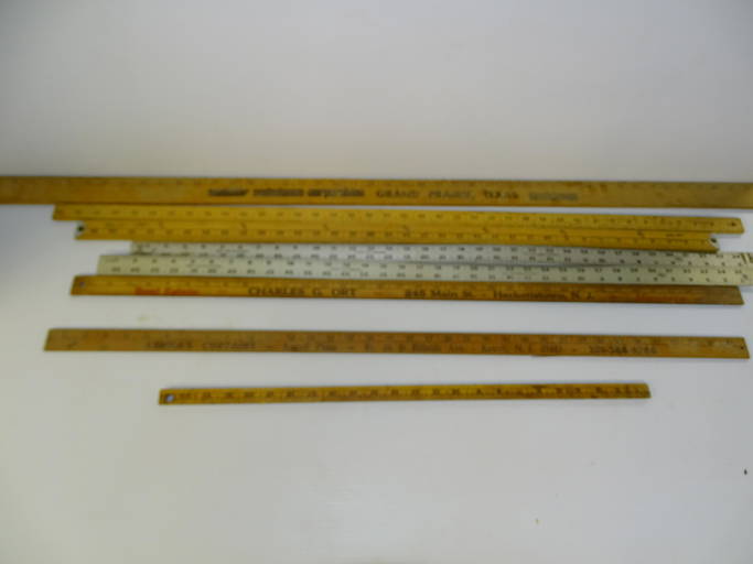 Vintage Wood Yardsticks