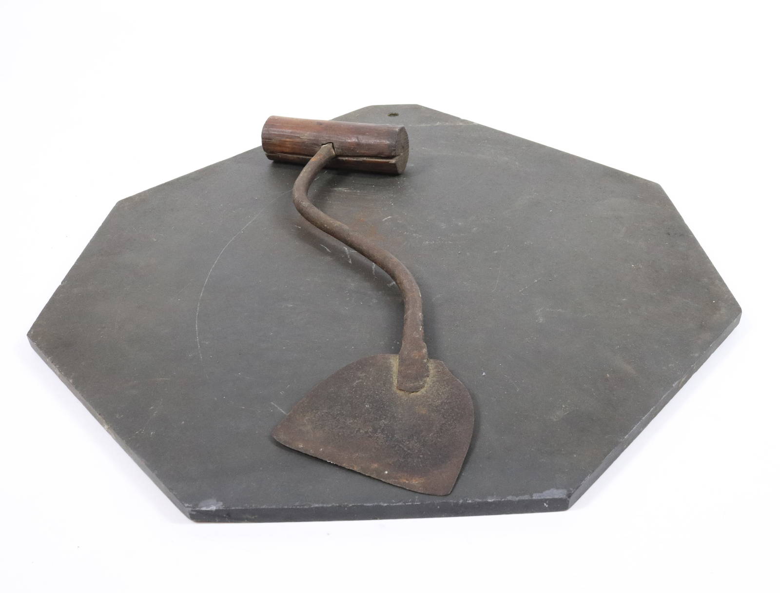 Slate Dough Board And Chopper Auction