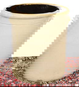 White Hall Ill 12 Gallon Stoneware Crock W/bail Handles