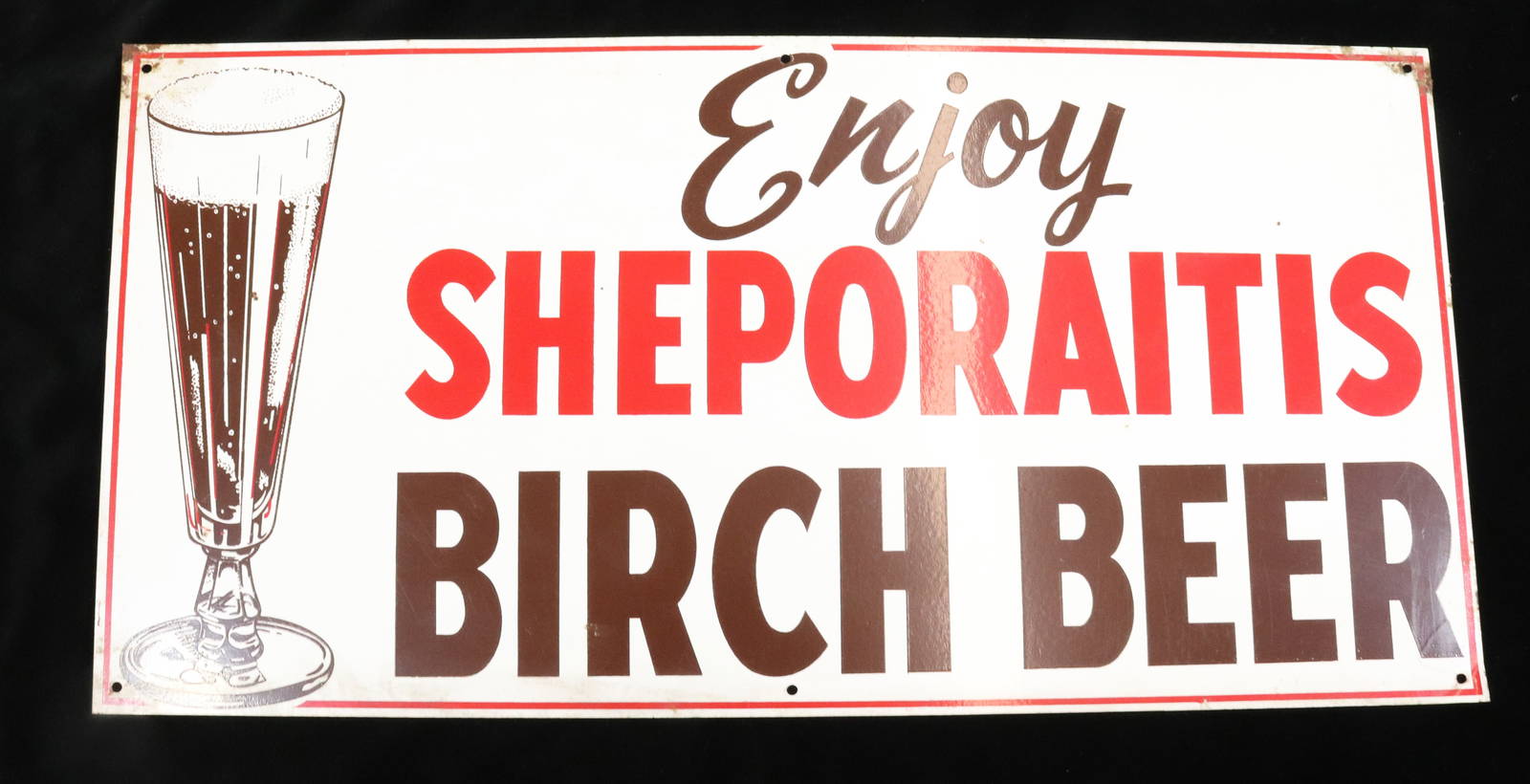 Shep' Advertising Tin Sign Auction