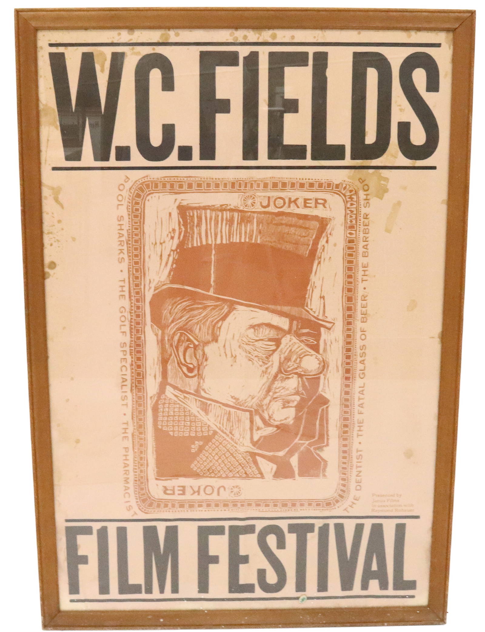 W.c. Fields Film Festival Poster Auction