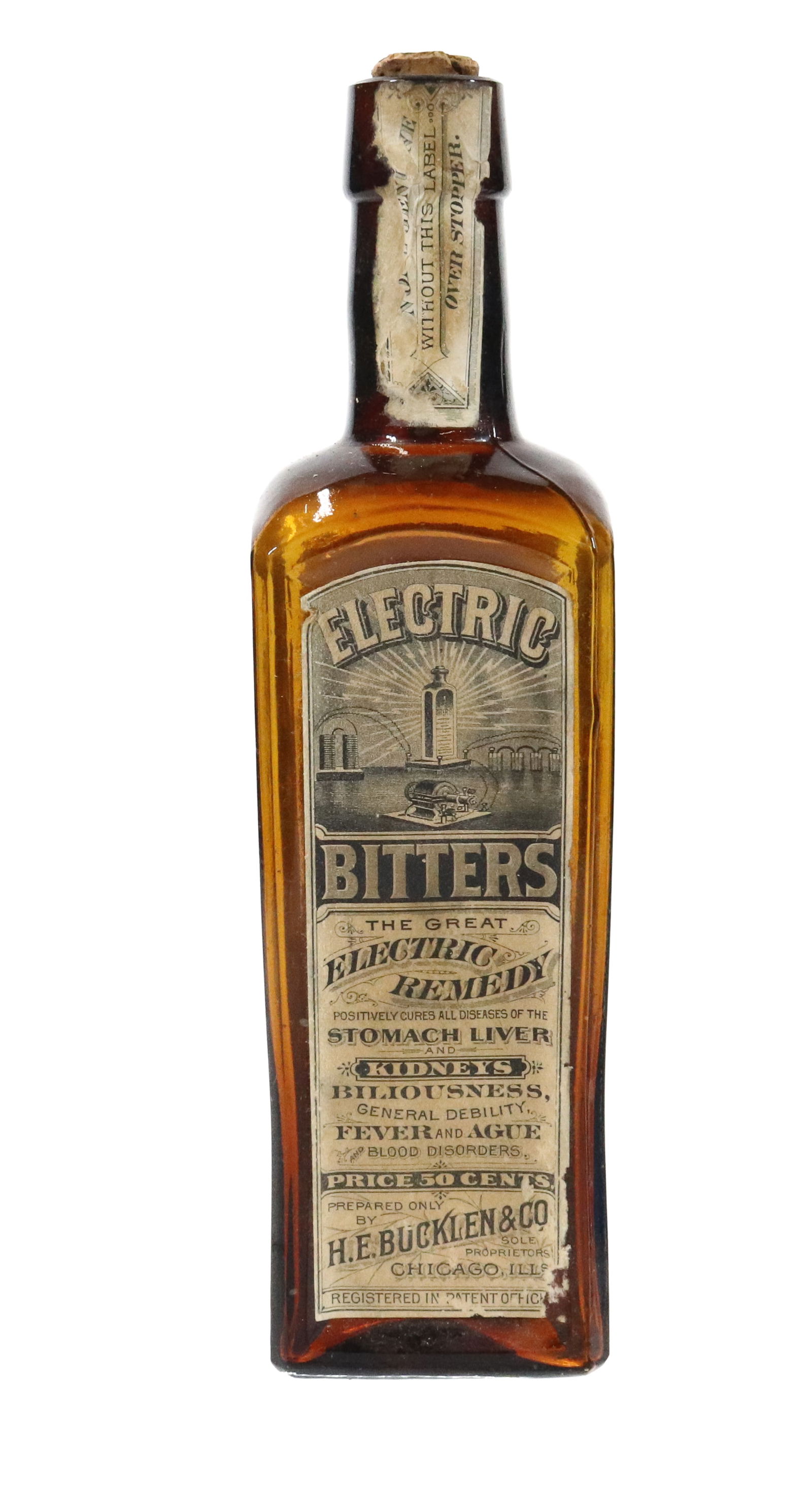 Bitters Bottle With Label Auction