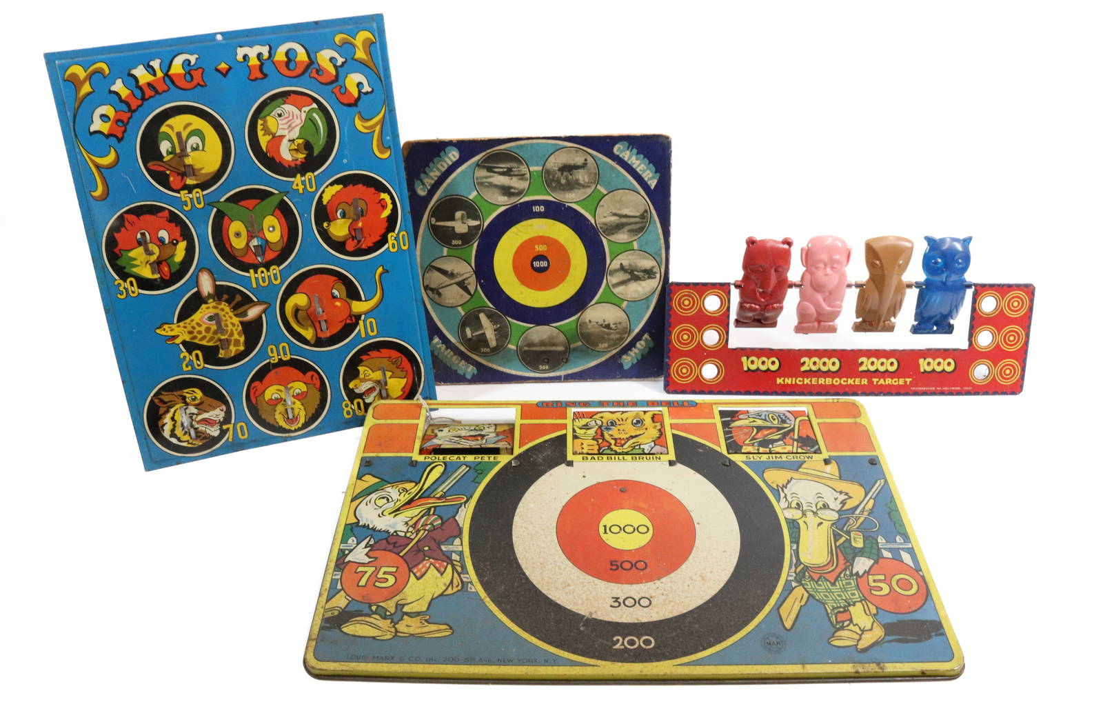 Lot Of Vintage Shooting Gallery Targets Auction