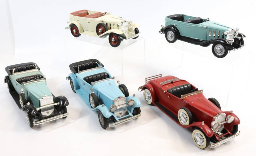 (5) Vintage Hubley Model Cars