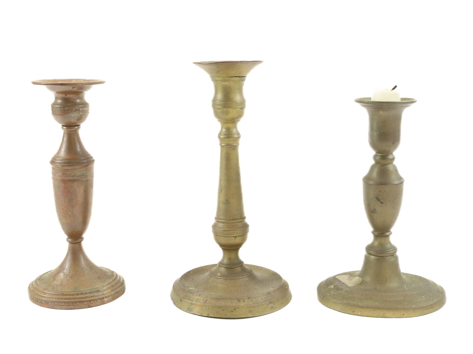 Lot Of Vintage Candlesticks Auction