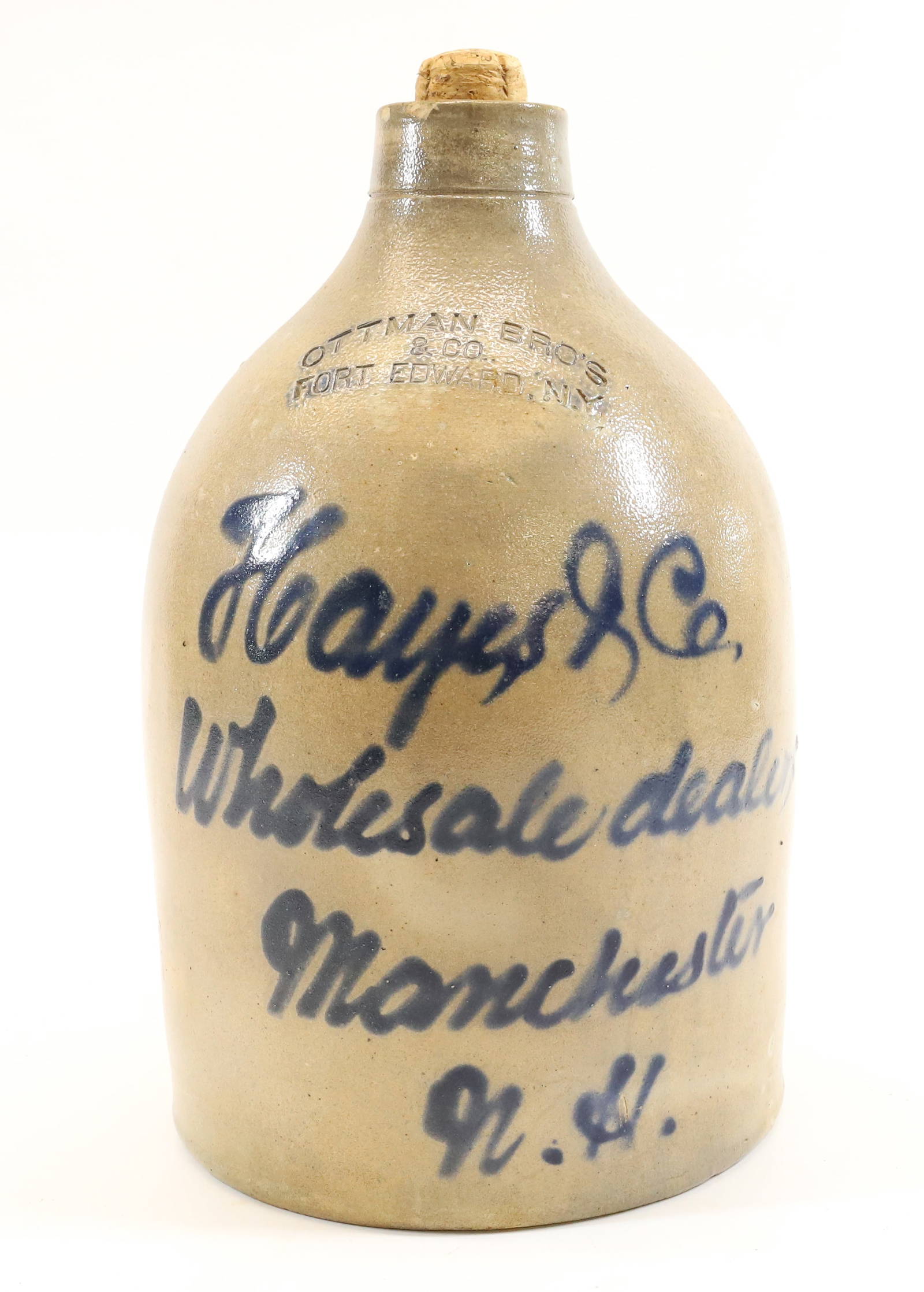 Manchester, Nh Advertising Jug Auction
