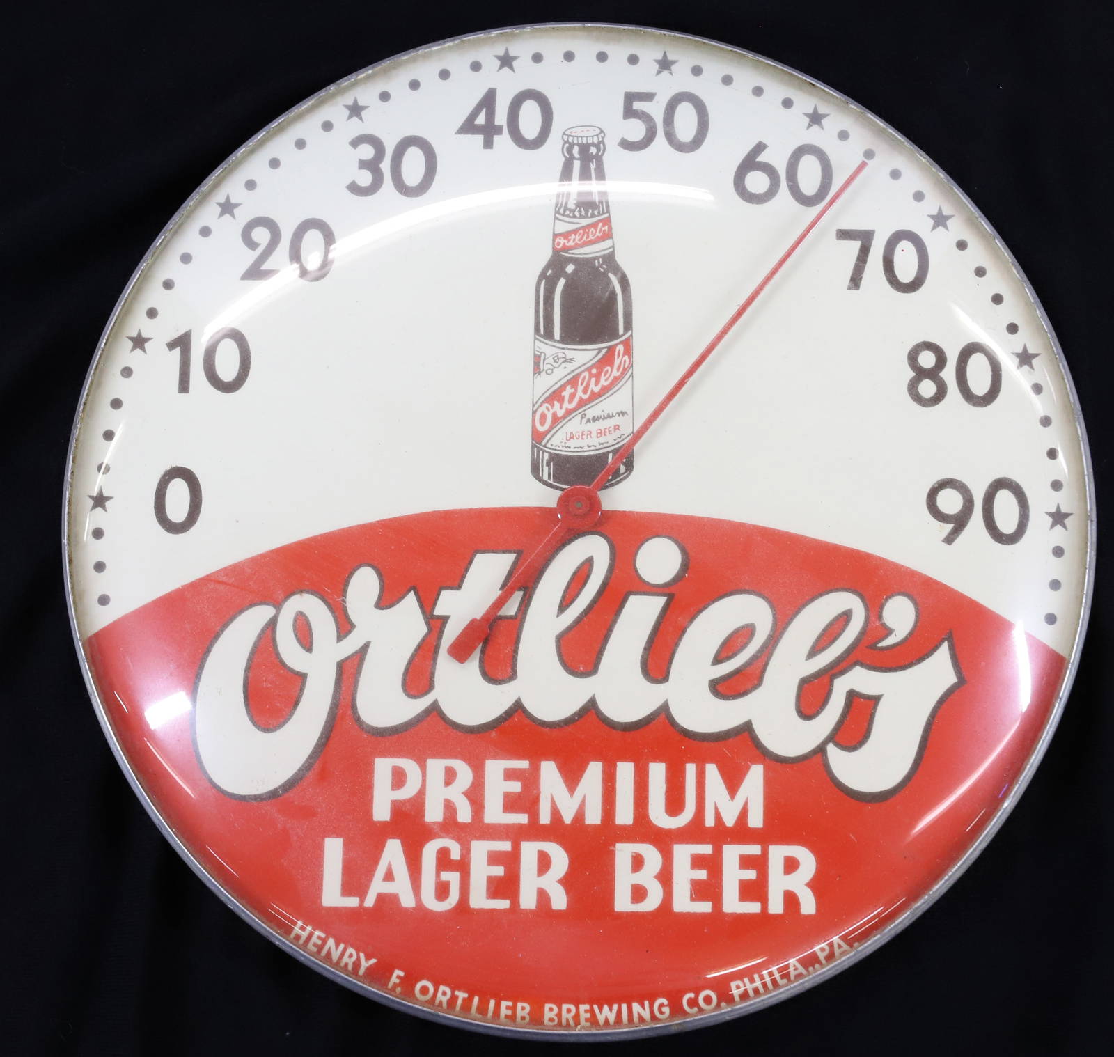Ortlieb's Premium Lager Beer Thermometer Auction