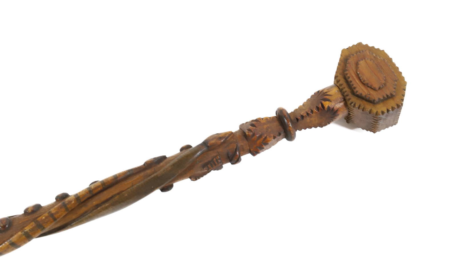 Folk Art Carved Cane Auction