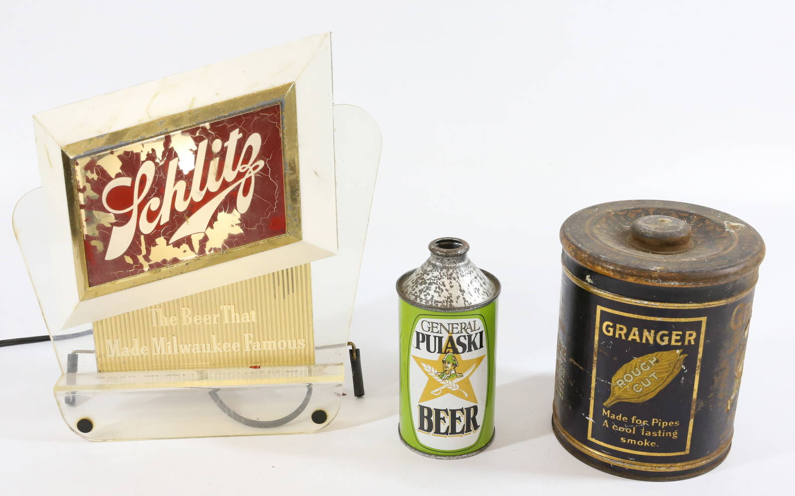 Schlitz Beer Sign And Tins Auction