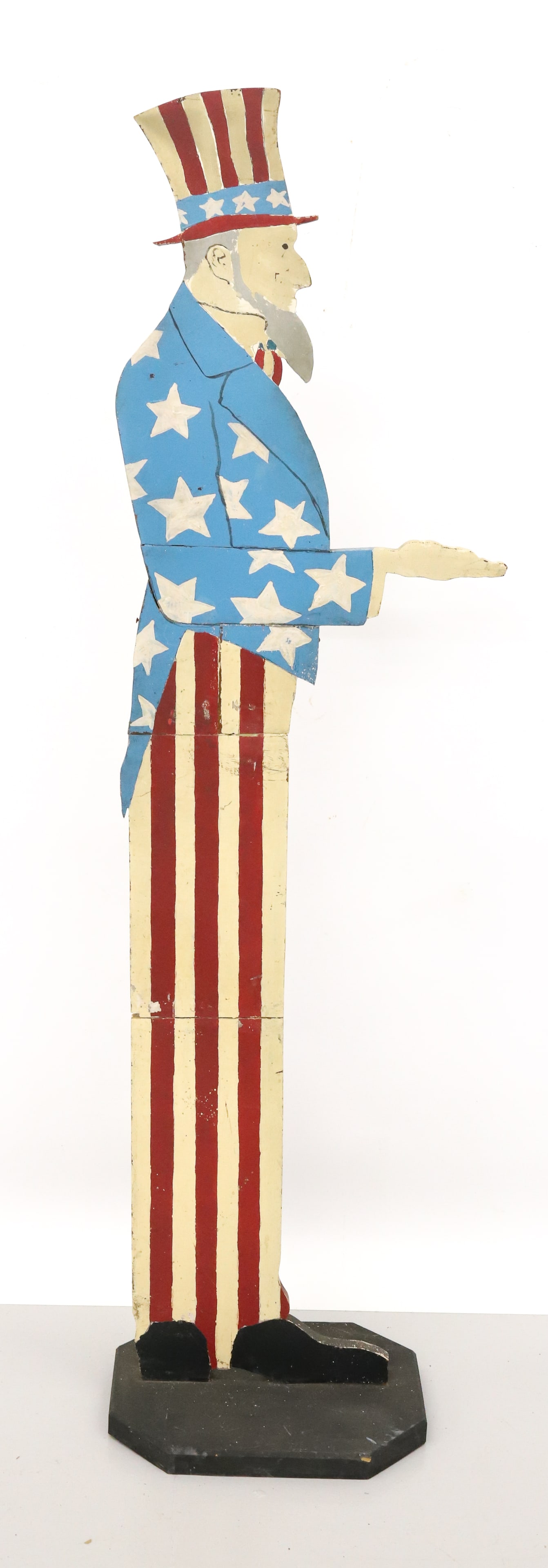 Folk Art Uncle Sam Cut-out Auction