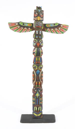 Hand Carved Totem By "totem Tom"