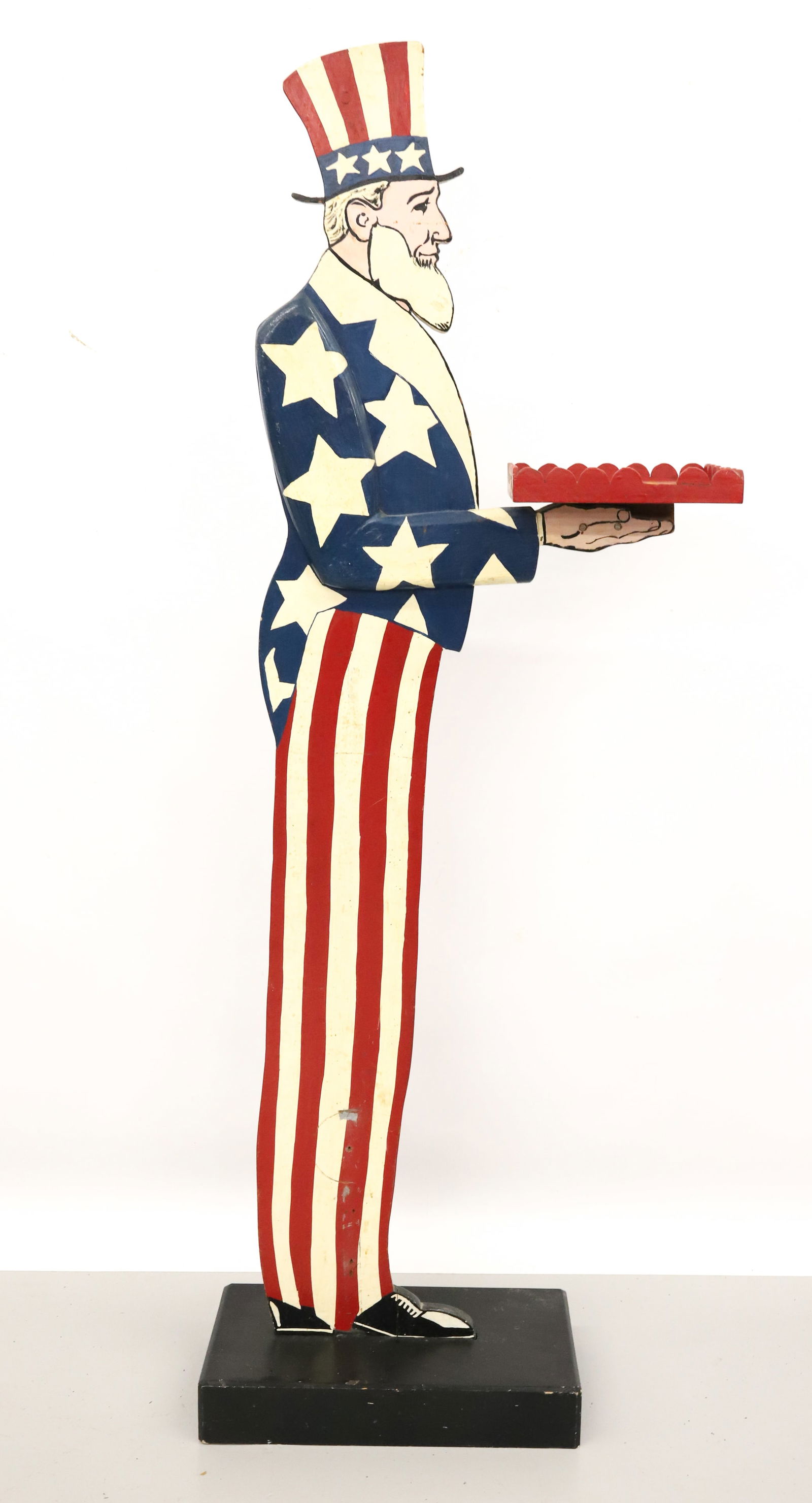 Folk Art Uncle Sam Cut-out Auction