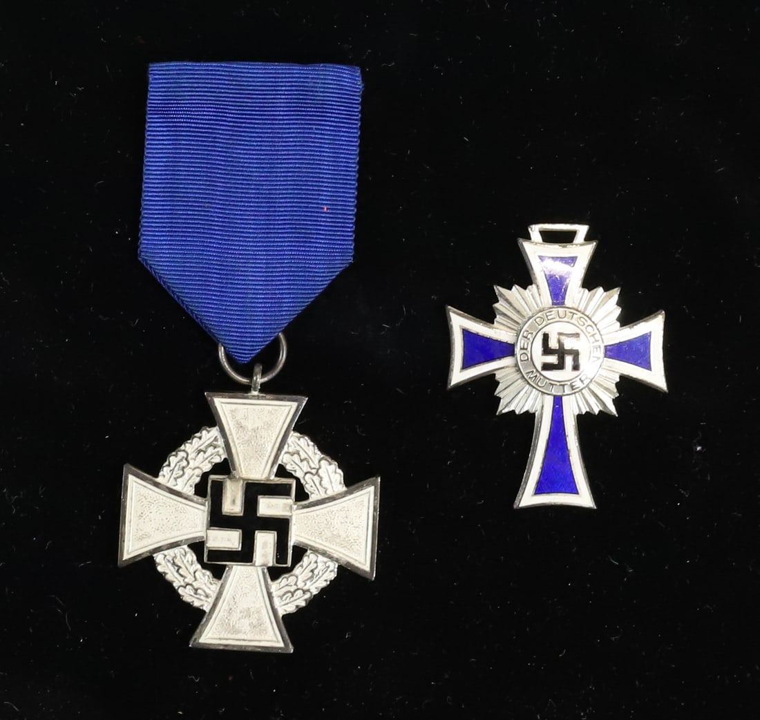 (2) German Wwii Nazi Medals Auction