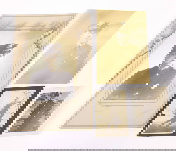 (4) Vintage Firemen Photographs