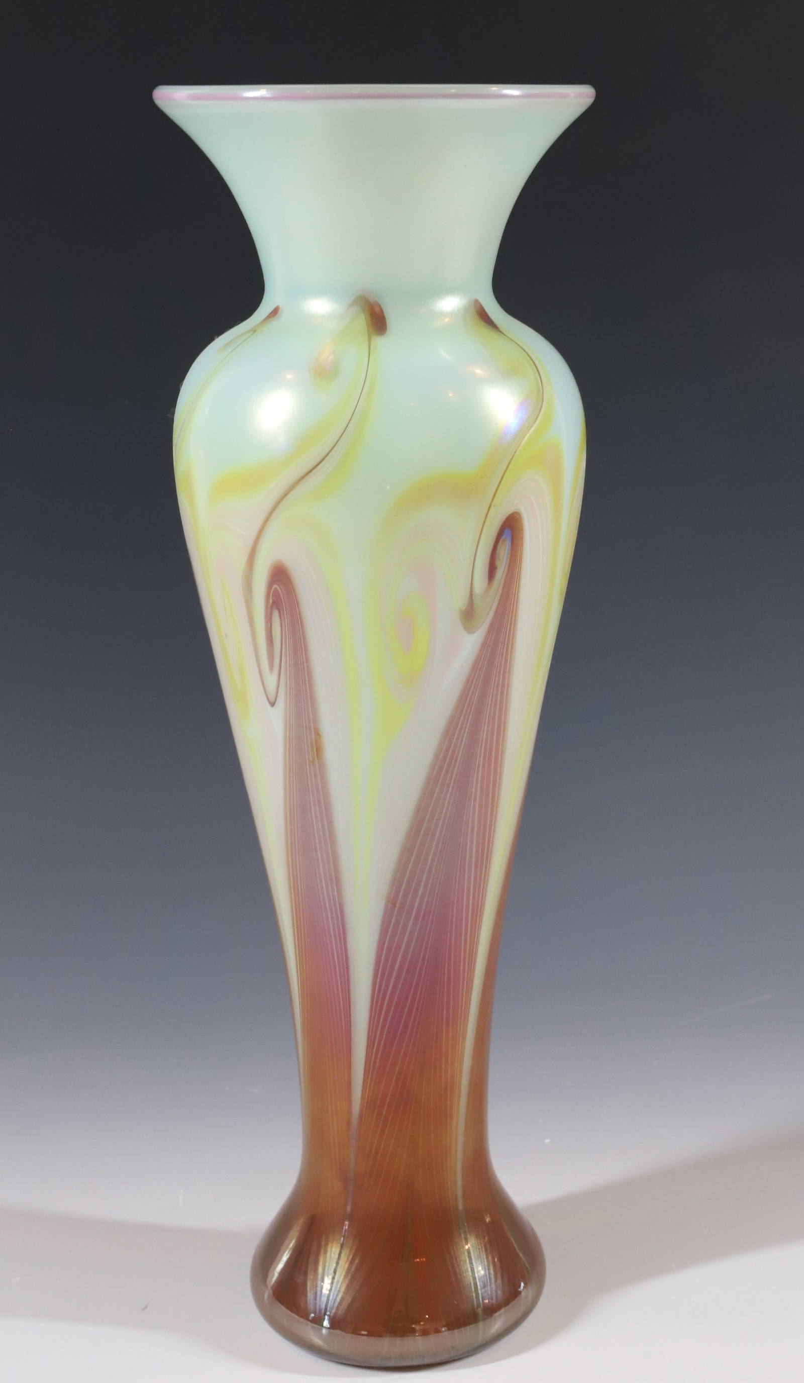 Vandermark Art Glass Vase Auction