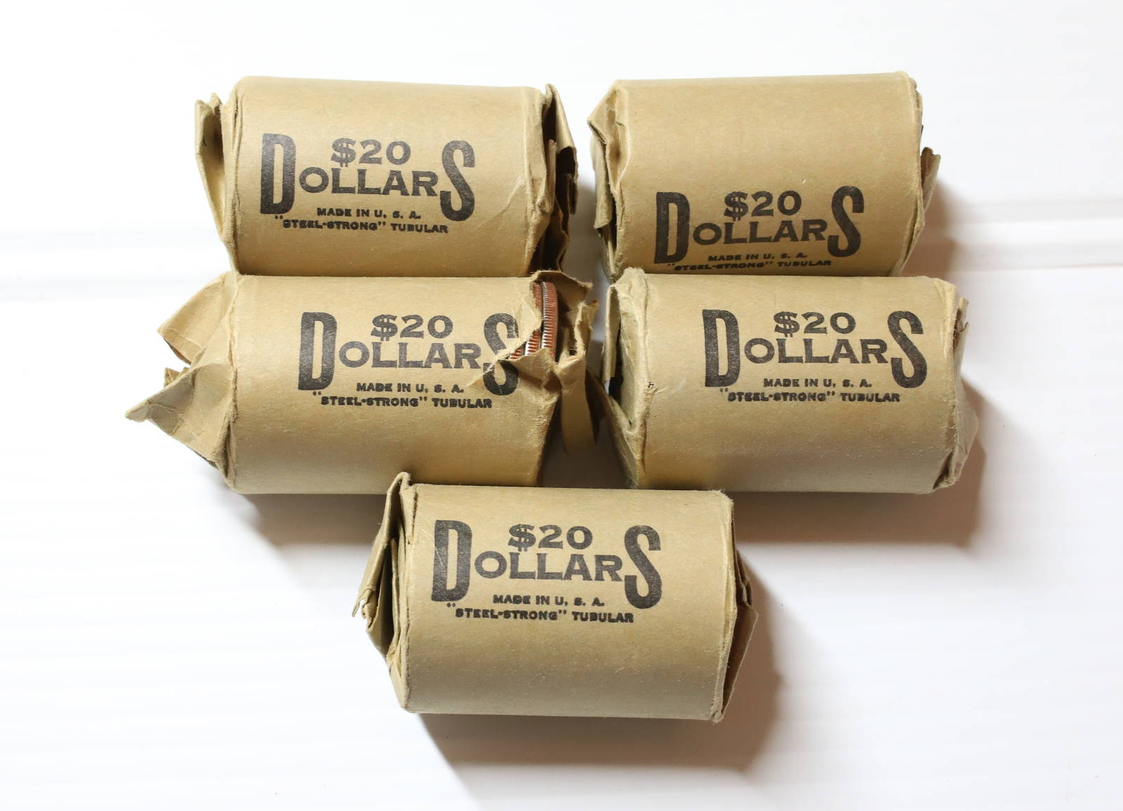 (5) Rolls Of Ike One Dollar Auction