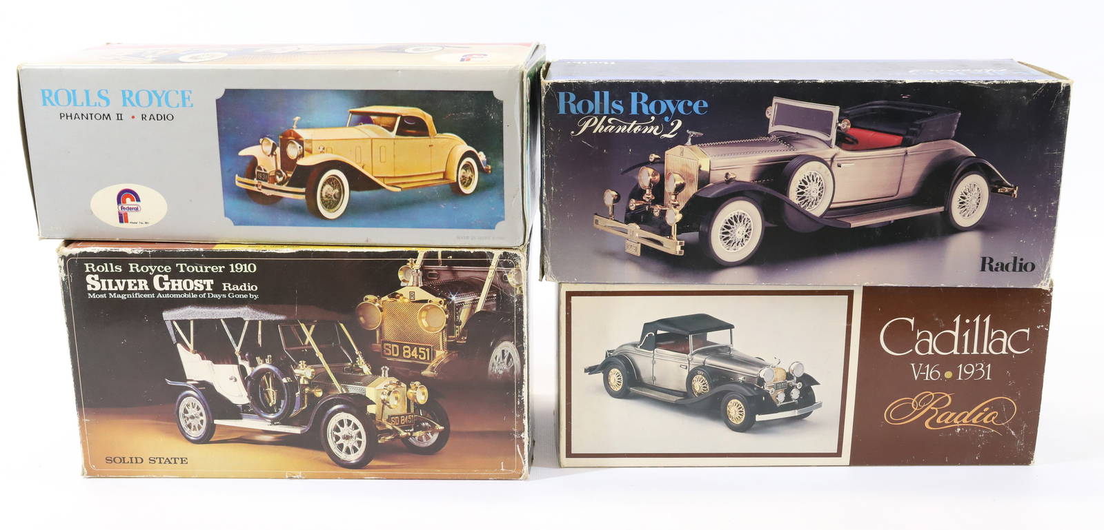 (4) Vintage Car Shaped Radios Auction