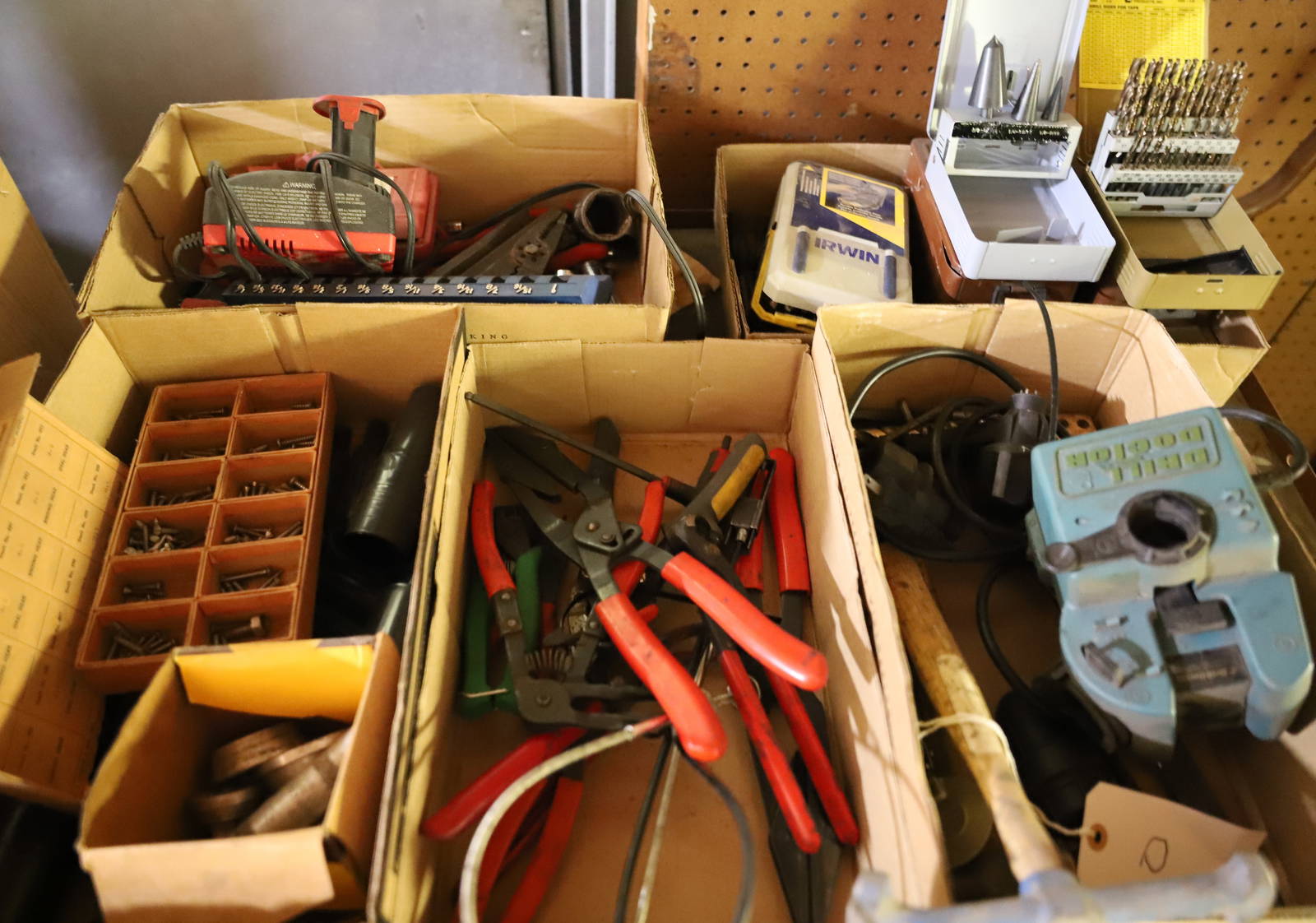 Five Boxes Of Tools Auction