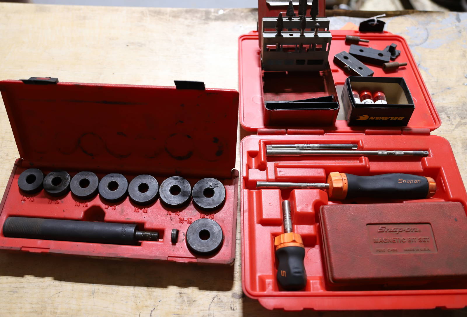 Snap-on Magnetic Bit Set, Screwdrivers Carbide Burr Set And Bushing ...