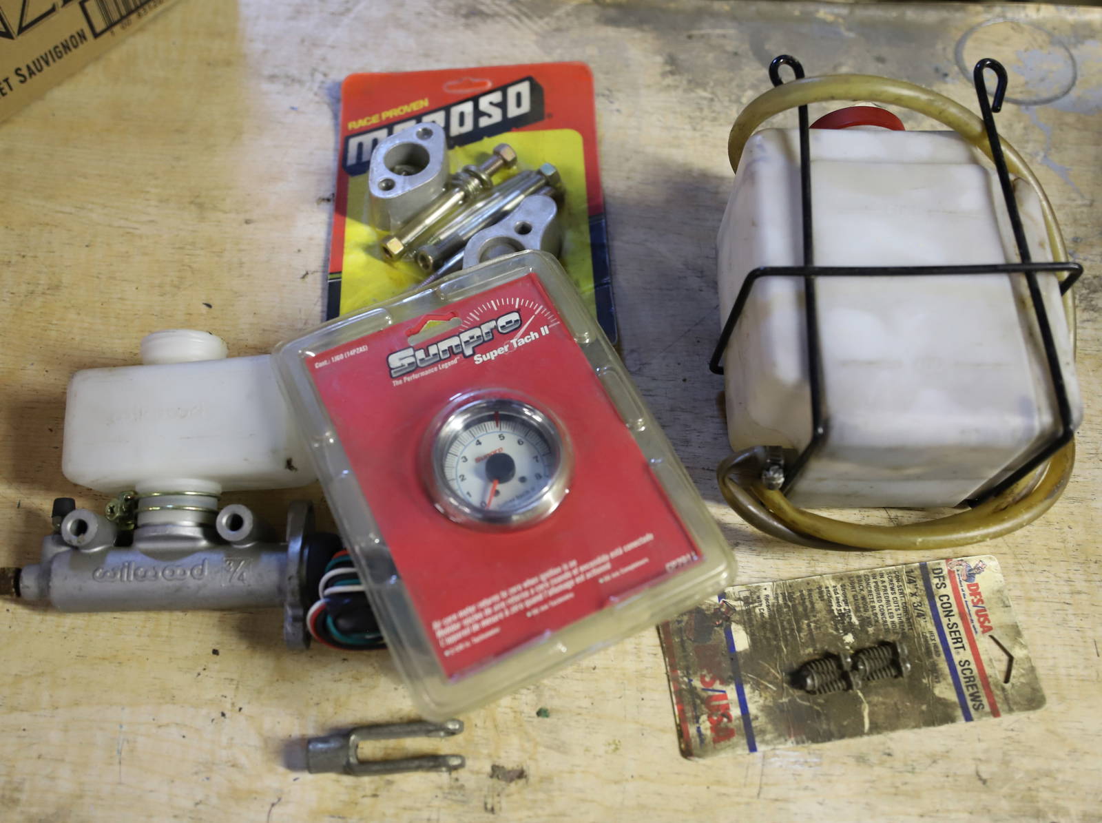 Water Pump Extensions, Tachometer, Master Cylinder Auction