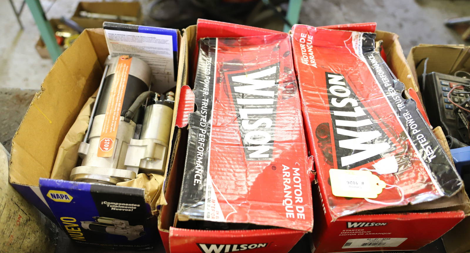 2 Wilson Starters, Napa Starter Auction