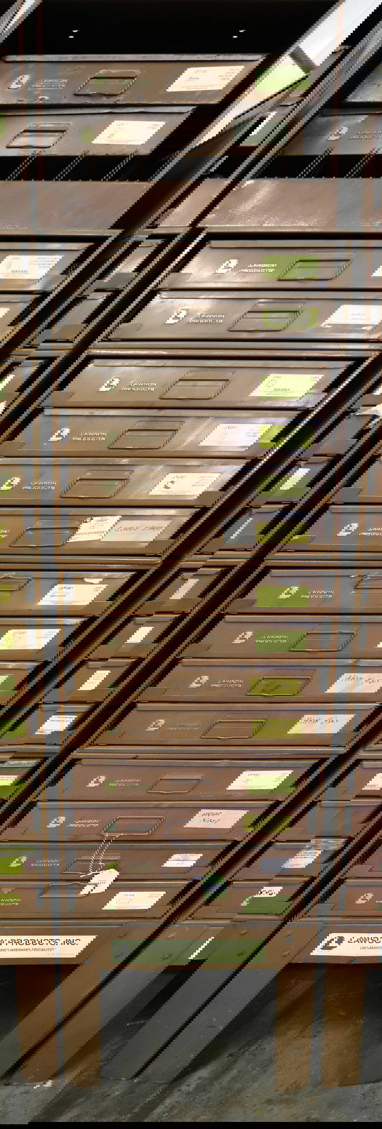 Lawson Parts Cabinet Auction