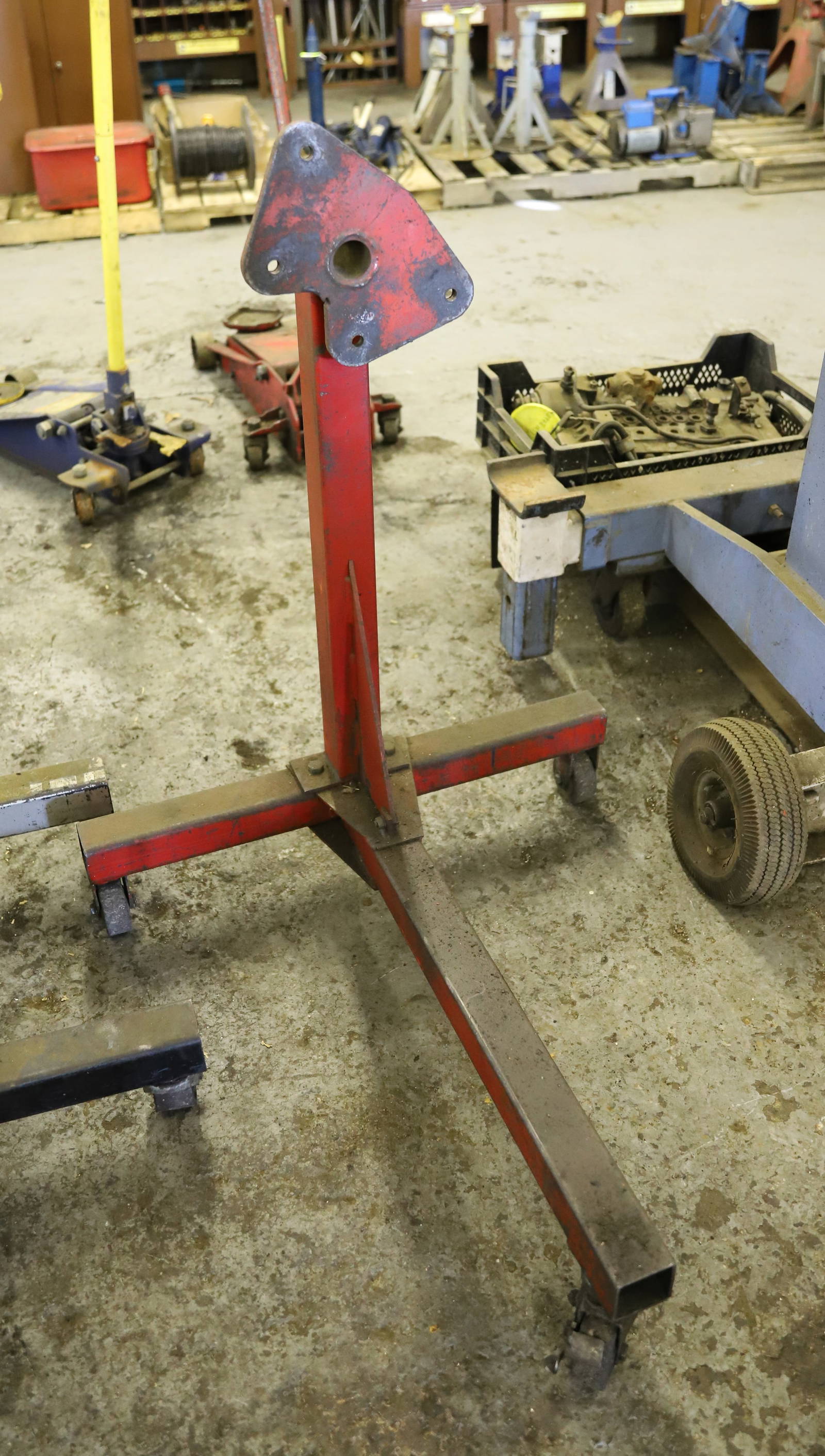 Red Engine Stand Auction