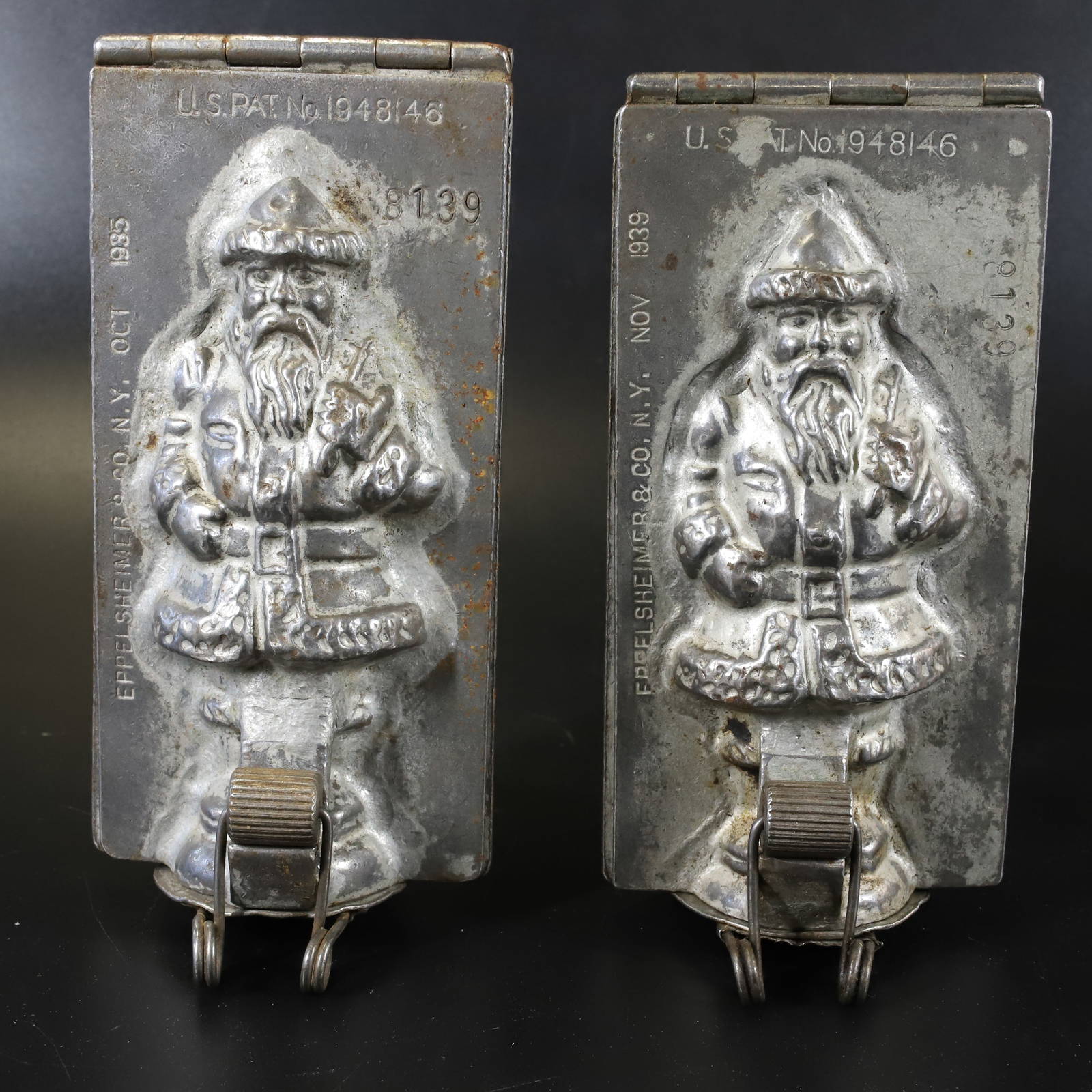 (2) Santa Claus Chocolate Molds Auction